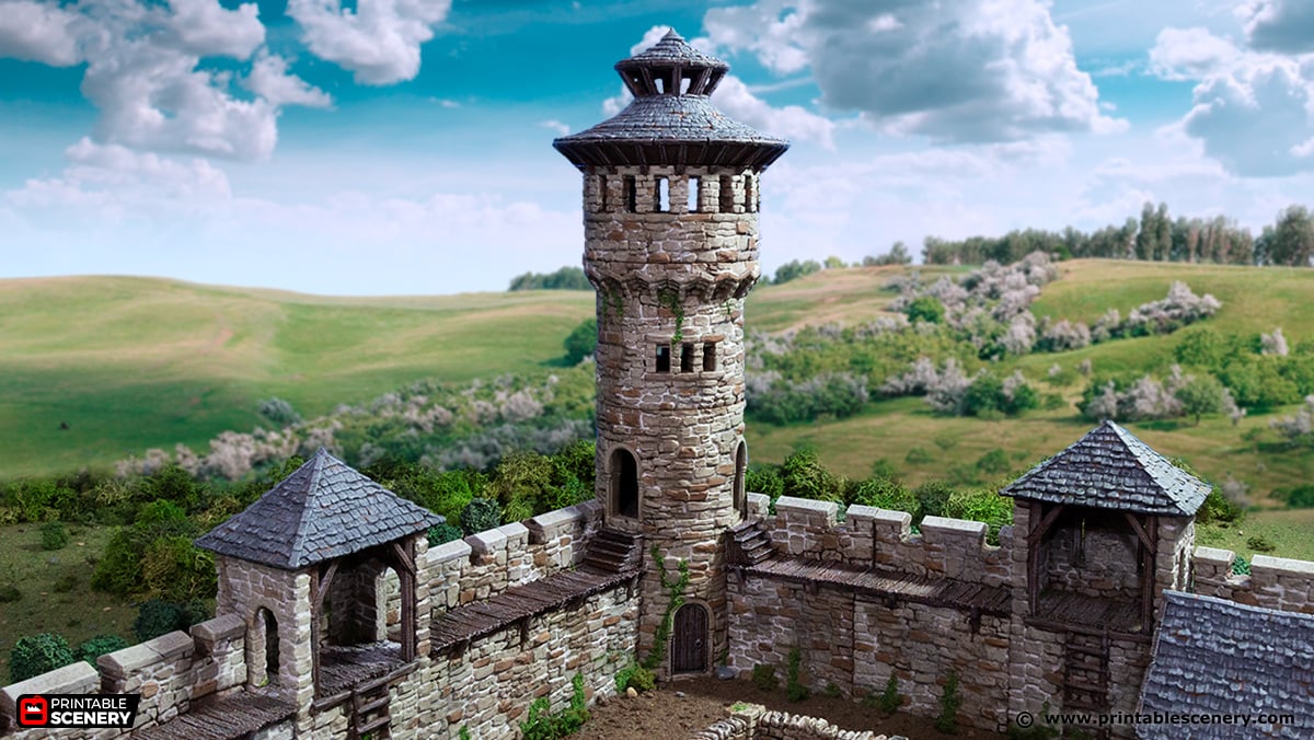 Kings Round Tower Printable Scenery