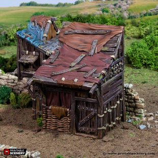 Medium Shanty Printable Scenery