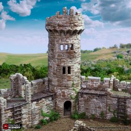 Ruined Kings Round Tower Printable Scenery