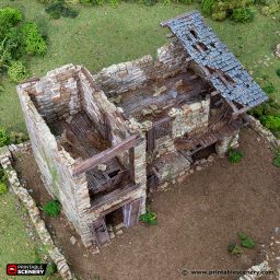 Ruined King Stables Printable Scenery