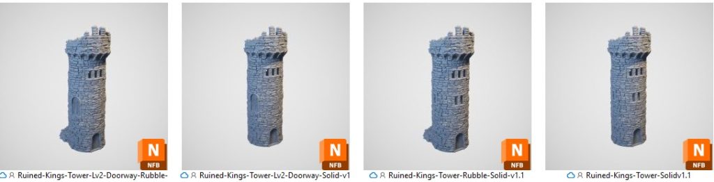 Ruined Kings Round Tower Printable Scenery