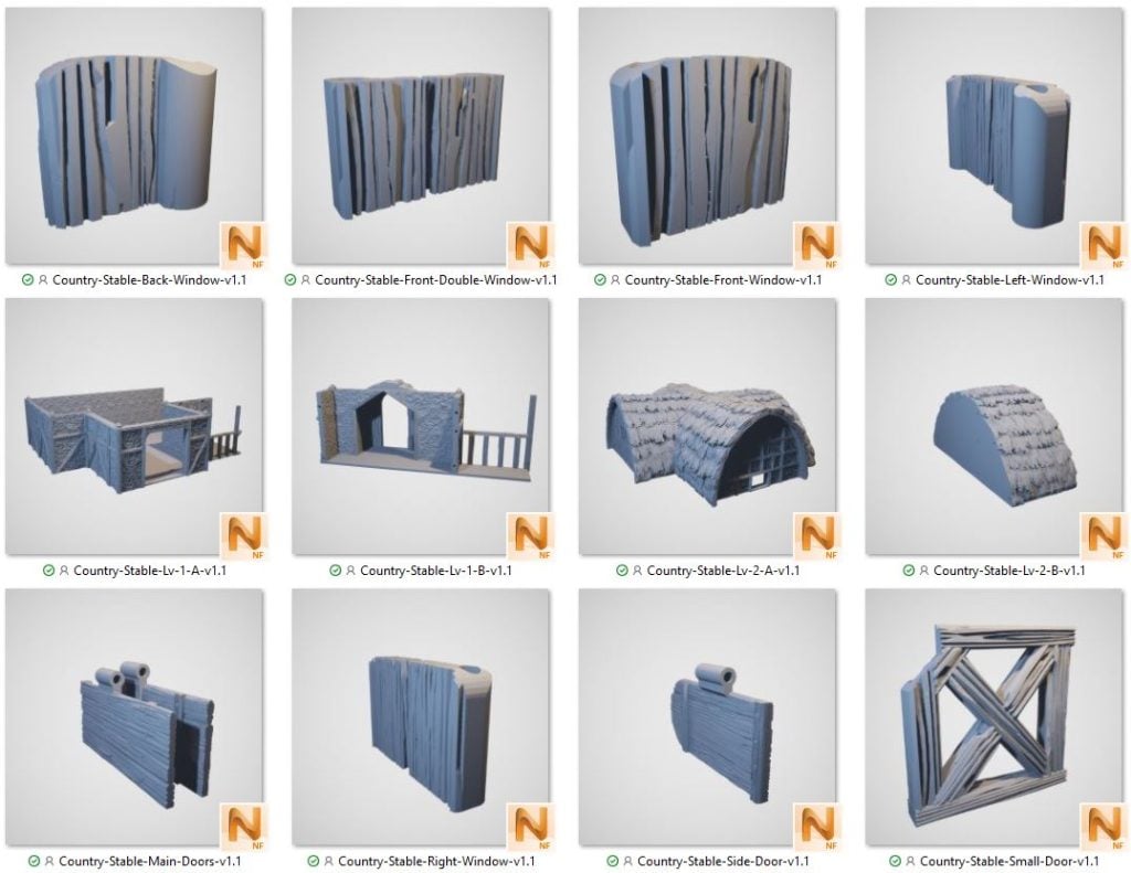 Country Stables - Printable Scenery