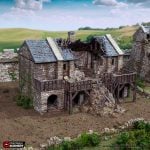 Ruined Black Rock Barracks Printable Scenery