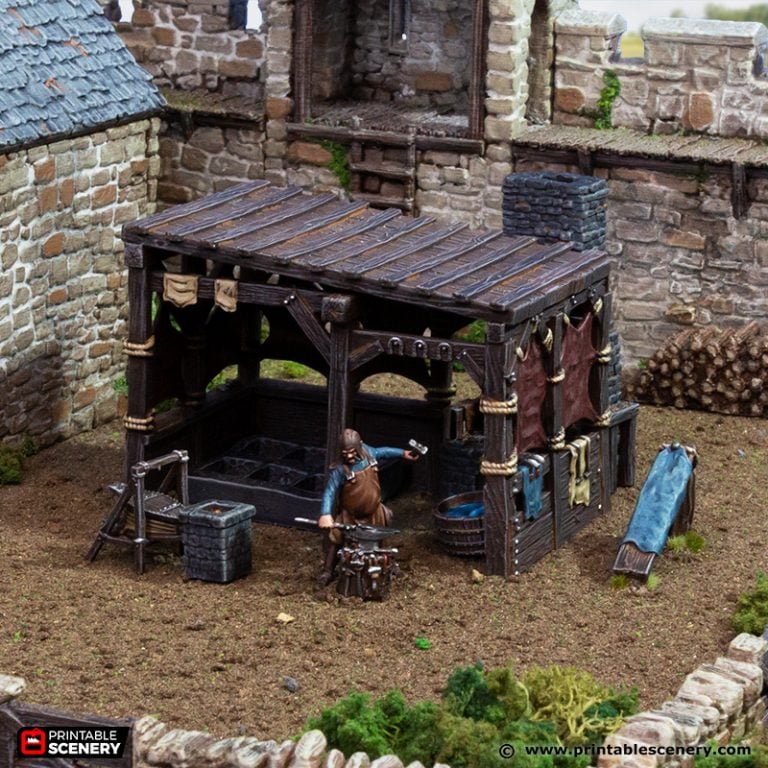 The Smithy - Printable Scenery