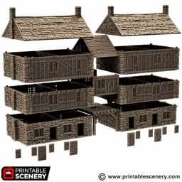 Cobblestone Way - Printable Scenery