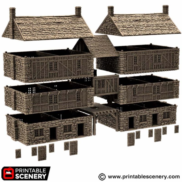 Cobblestone Way - Printable Scenery