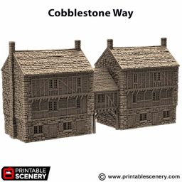 Cobblestone Way - Printable Scenery