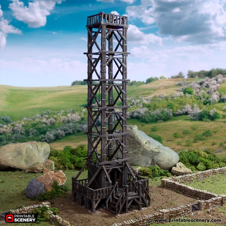 Quarry Elevator Printable Scenery