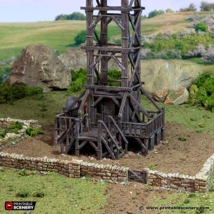 Quarry Elevator Printable Scenery