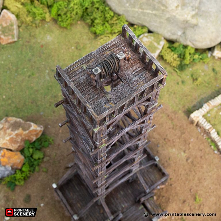 Quarry Elevator Printable Scenery