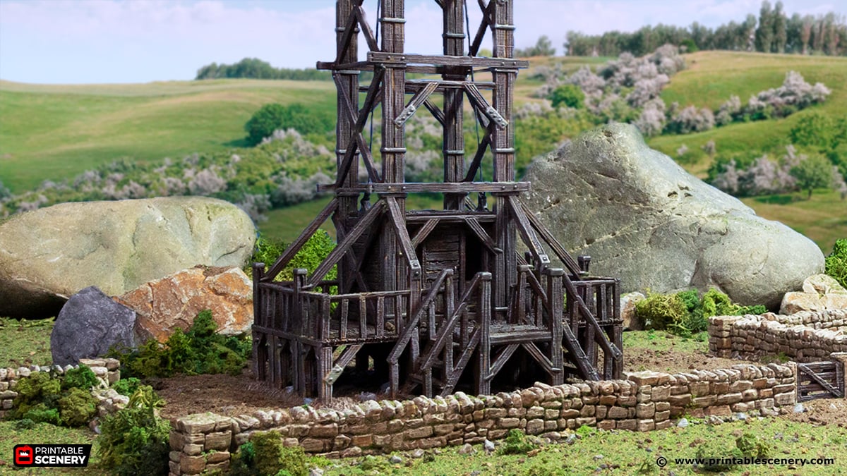 Quarry Elevator Printable Scenery