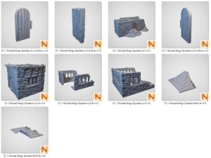 Ruined Kings Quarters Printable Scenery