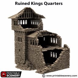 Ruined Kings Quarters Printable Scenery