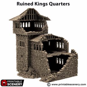 Ruined Kings Quarters Printable Scenery
