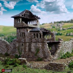 Ruined Kings Quarters Printable Scenery