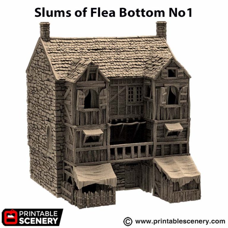 Number 1 Slums of Flea Bottom - Printable Scenery