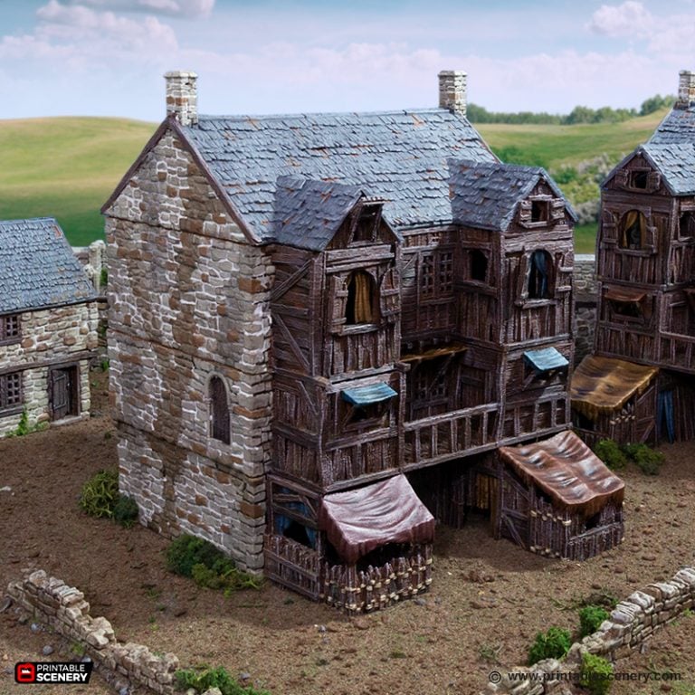 Number 1 Slums of Flea Bottom - Printable Scenery