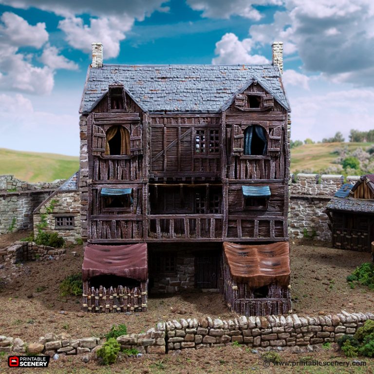 Number 1 Slums of Flea Bottom - Printable Scenery