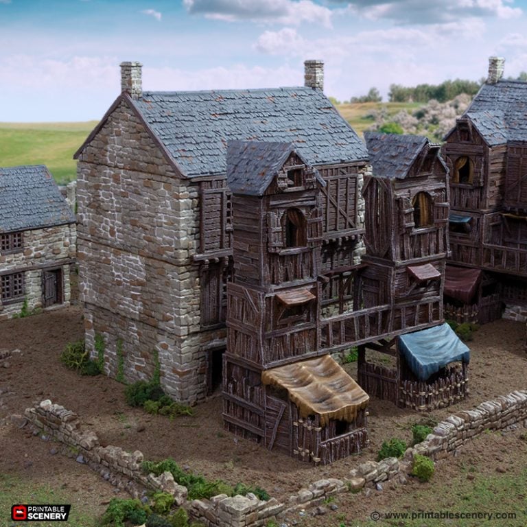 Number 1 Slums of Flea Bottom - Printable Scenery