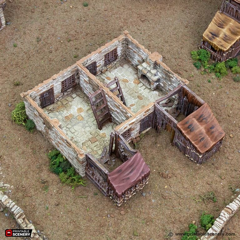 Number 1 Slums of Flea Bottom - Printable Scenery