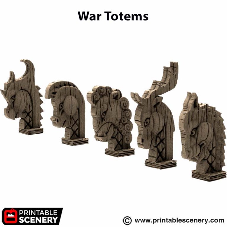 War Totems Printable Scenery