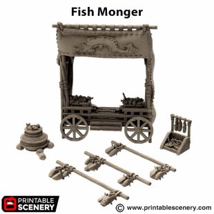 Fish Monger - Printable Scenery