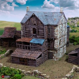 Number 2 Slums of Flea Bottom - Printable Scenery