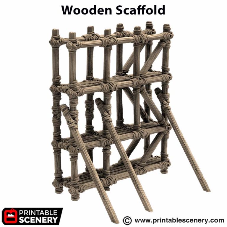 Wooden Scaffold - Printable Scenery