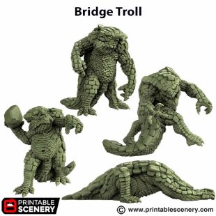 Bridge Troll - Printable Scenery
