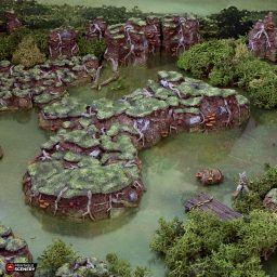 Swamp Grotto Floors - Printable Scenery