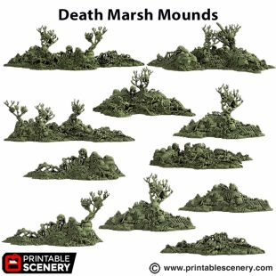 Death Marsh Mounds - Printable Scenery