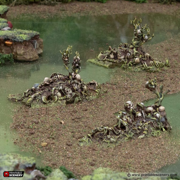 Death Marsh Mounds - Printable Scenery