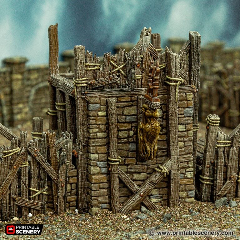 Ramshackle Ramparts - Printable Scenery