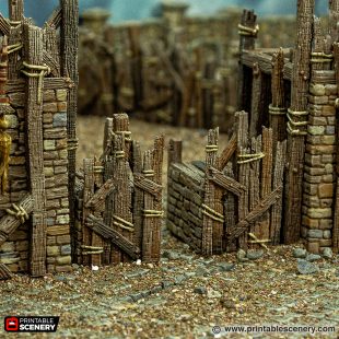 Ramshackle Ramparts - Printable Scenery