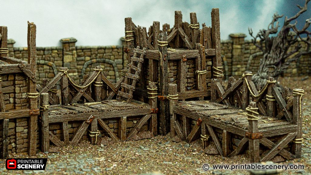 Ramshackle Ramparts - Printable Scenery