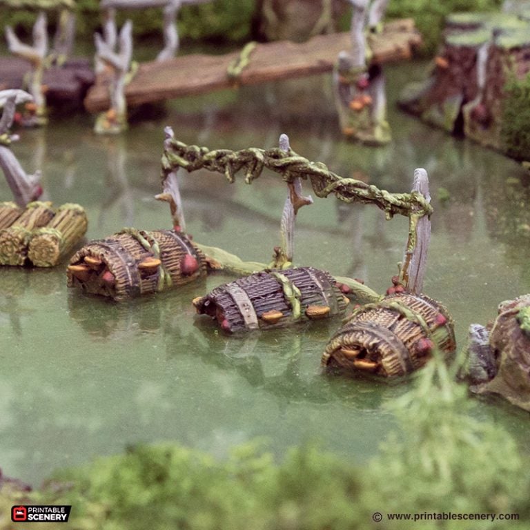 Swamp Walkways - Printable Scenery
