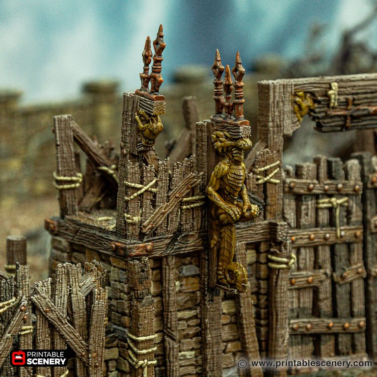 The Gates of Ramshackle - Printable Scenery