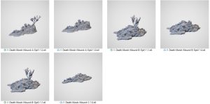 Death Marsh Mounds - Printable Scenery