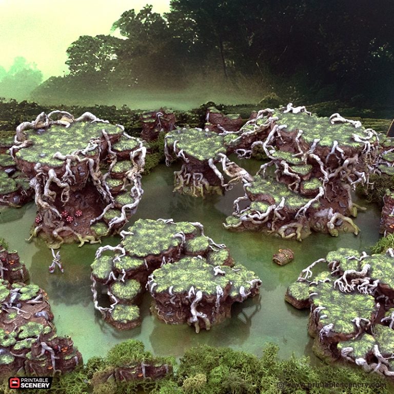 Gloaming Swamps - Printable Scenery