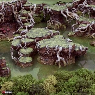 Swamp Hillocks - Printable Scenery