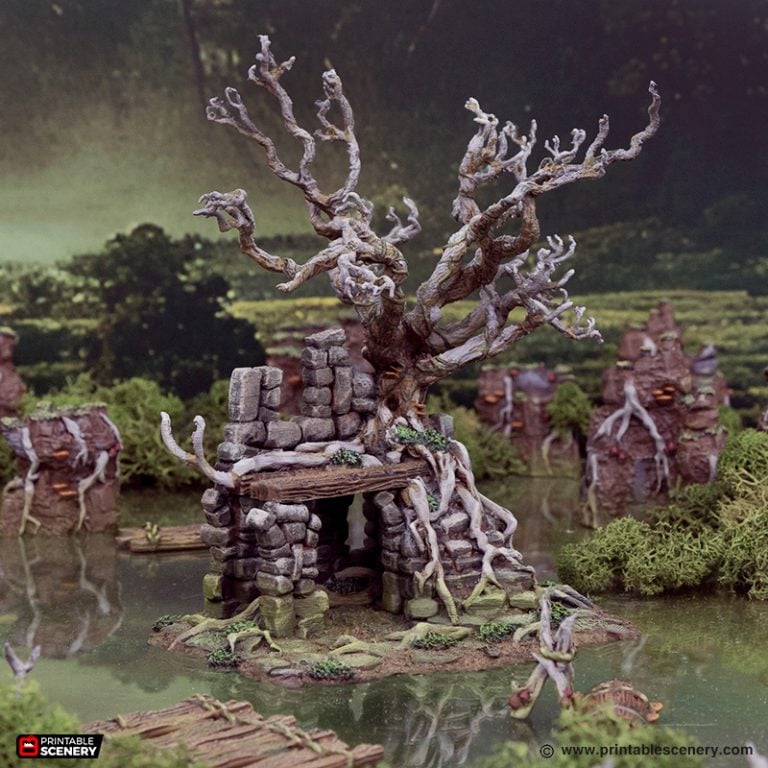 Wildwood Ruins - Printable Scenery