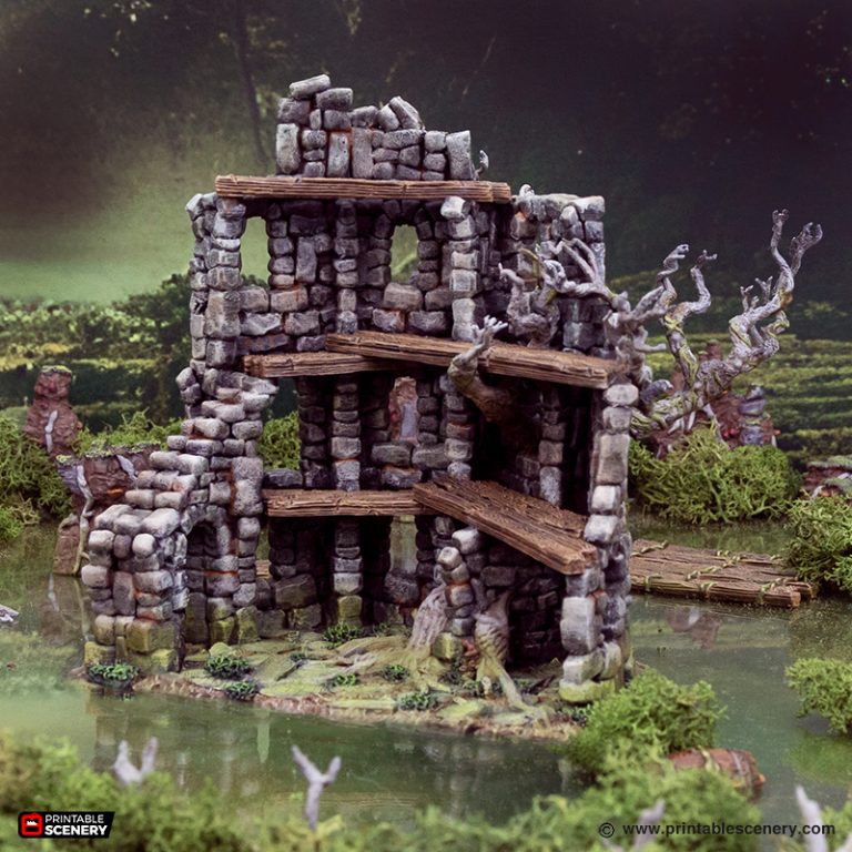 Wildwood Ruins - Printable Scenery