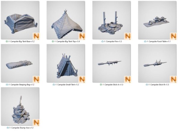 Campsite - Printable Scenery