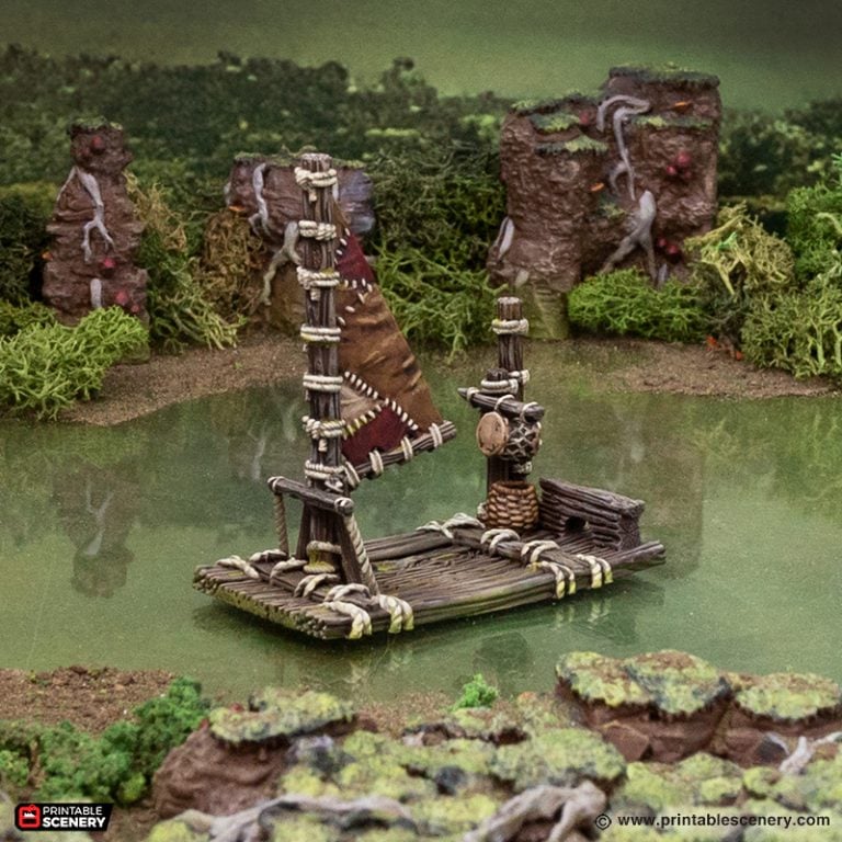 Swamp Boats - Printable Scenery