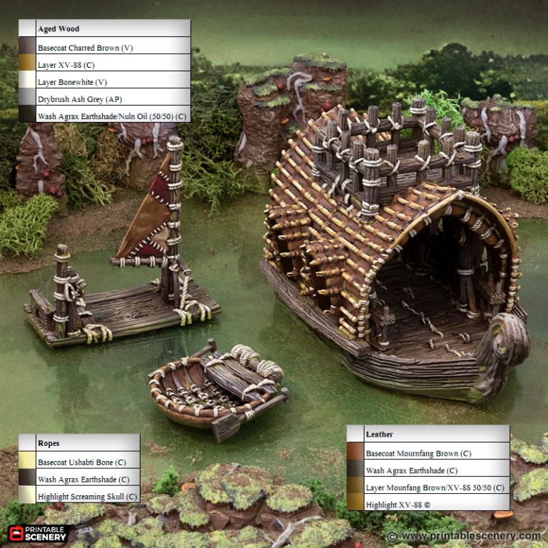 Swamp Boats - Printable Scenery