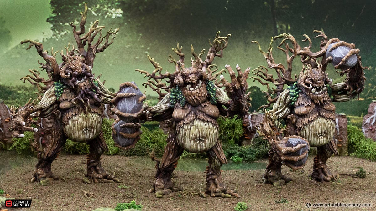 Tree Trolls - Printable Scenery