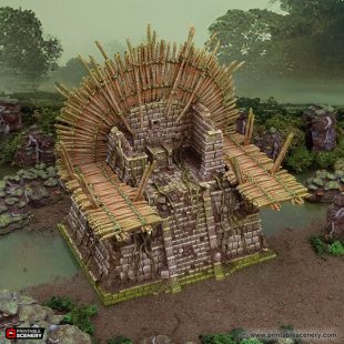 Bamboo Throne - Printable Scenery