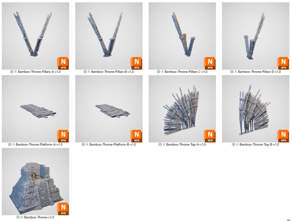 Bamboo Throne - Printable Scenery