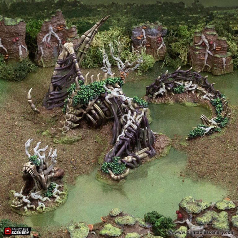Swamp Wizards Hut - Printable Scenery
