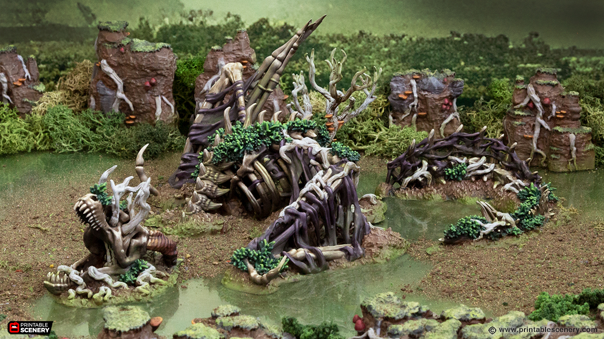 Dragon Carcass - Printable Scenery